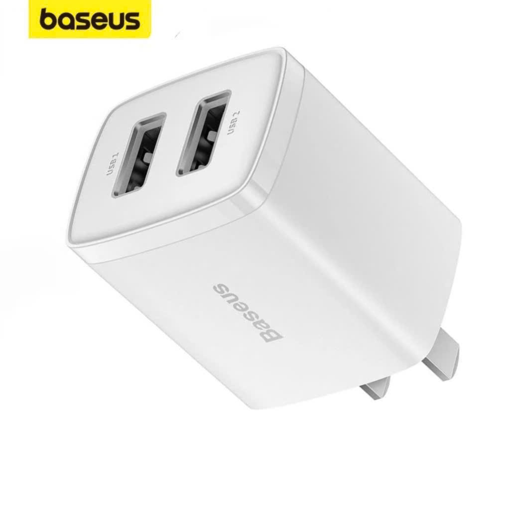 Combo củ sạc 2 đầu ra Baseus dùng cho phone 6 7 ... 12 13 14 bộ cục sạc ...
