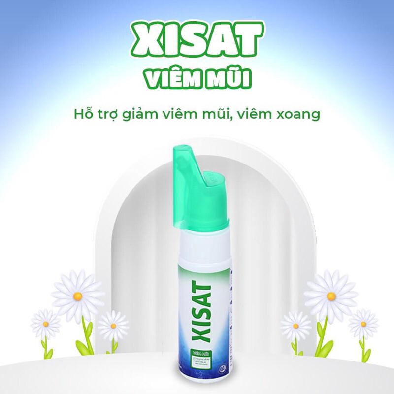 Dung dịch xịt mũi XISAT Xanh lá (Chai 75ml) Hỗ trợ giảm các triệu chứng ...