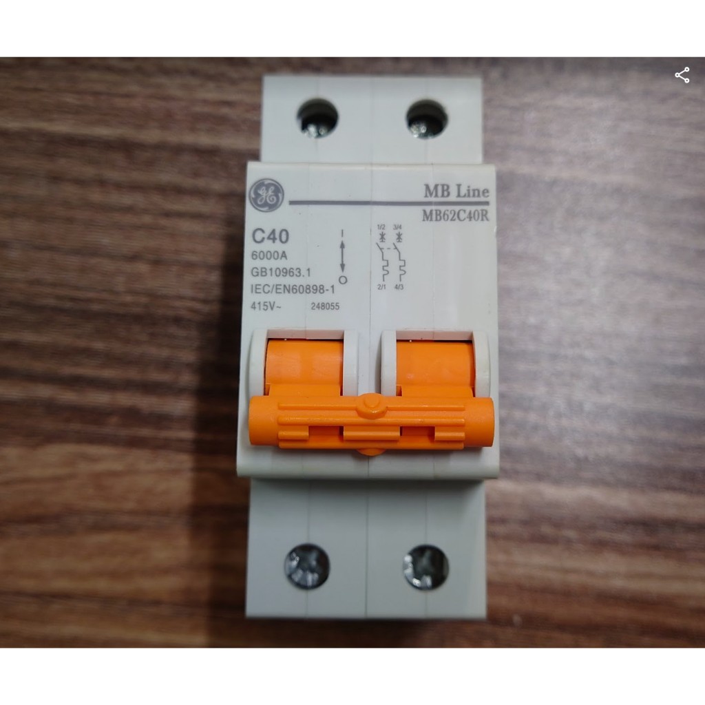 Cầu dao MCB 2P MB Line General Electric 40A / C40 | Shopee Việt Nam
