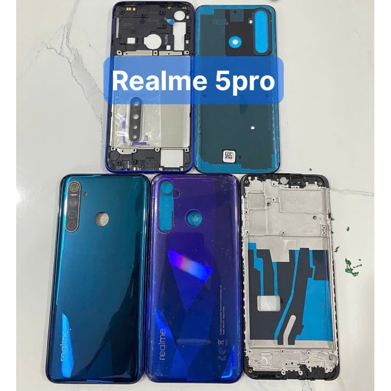 Vỏ Bộ Realme 5 Pro Zin New ( Đầy Đủ Khung Sườn, Phím bấm, Kính camera ...