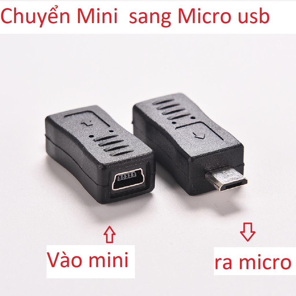 Đầu Chuyển Micro USB Sang Mini USB - Đầu Chuyển Mini USB Sang Micro USB | Shopee Việt Nam