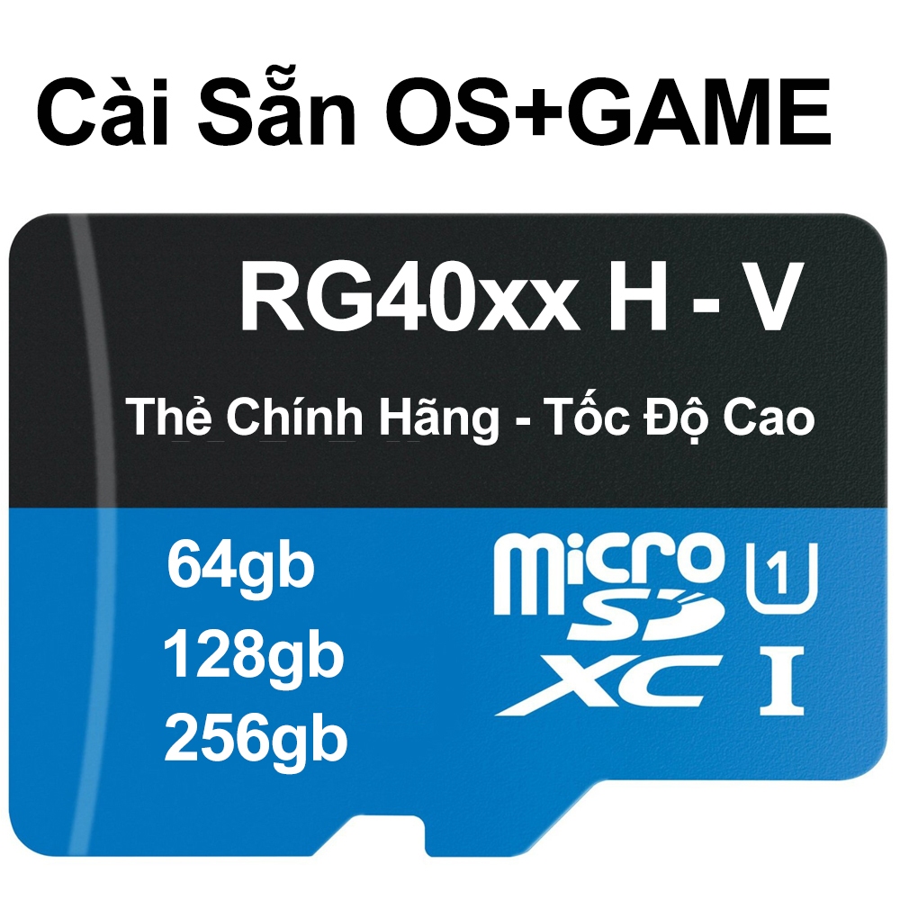 Thẻ nhớ máy game Anbernic Rg40xx H, Rg40xxx V cài đặt sẵn Knulli ...