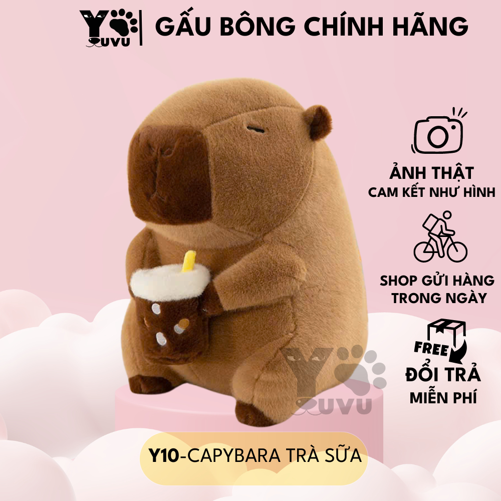 Gấu Bông Trà Sữa YUVU - Capybara Chuột Lang Đáng Yêu - Gấu Bông Cao Cấp ...