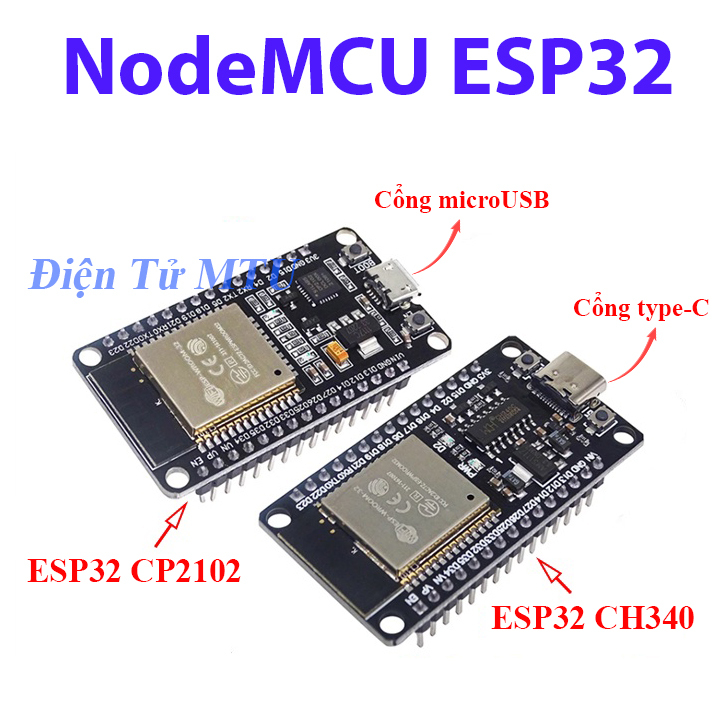 NodeMCU ESP32 Wifi BLE - CP2102- (kit thu phát IoT) | Shopee Việt Nam