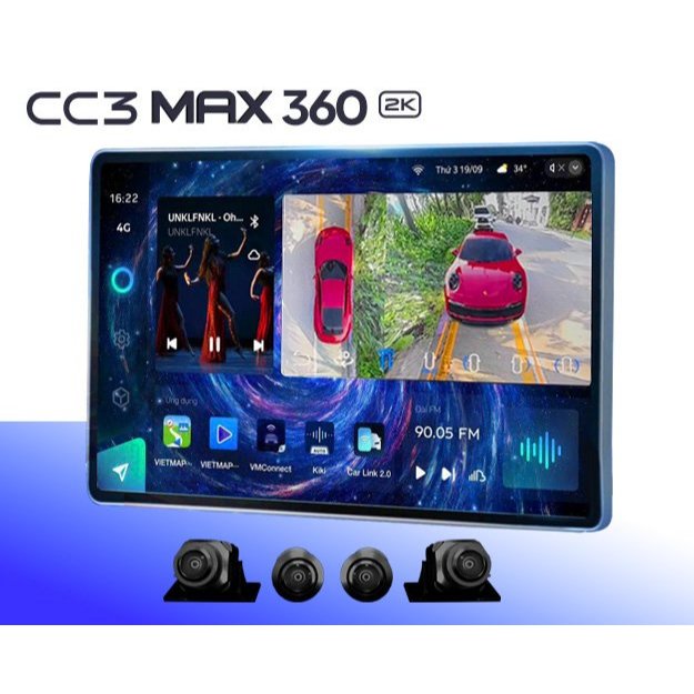 MÀN HÌNH Ô TÔ ANDROID CC3 2K MAX 360 11”/13” | Shopee Việt Nam