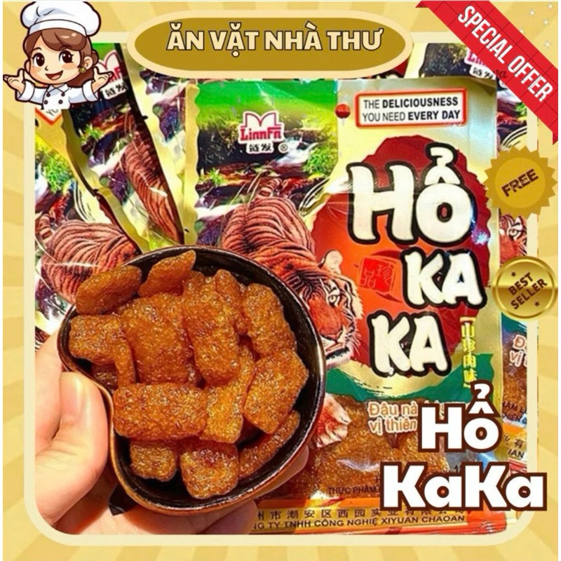 Thịt hổ Kaka, snack miếng cay thịt hổ ăn vặt tuổi thơ (gói 18g ...