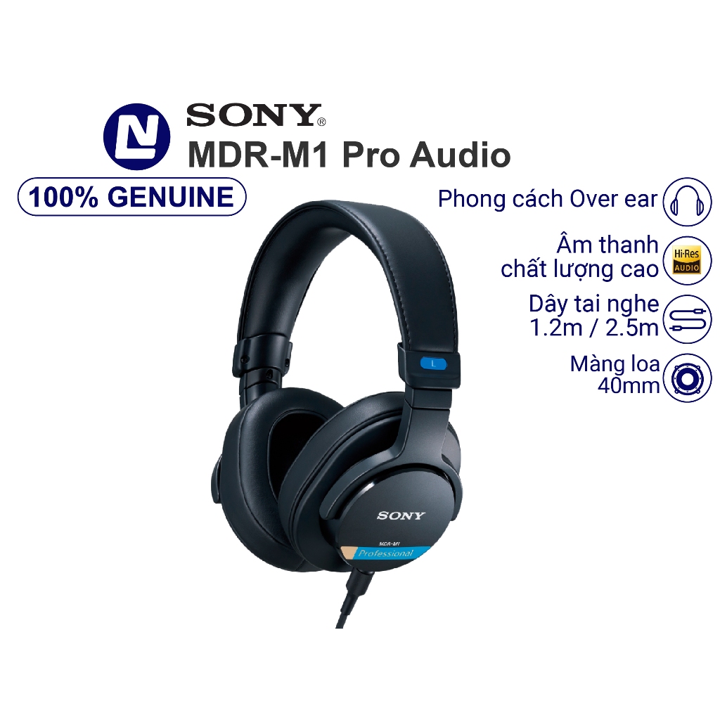 New Full box Sony MDR M1 Tai nghe kiểm âm chuyên nghiệp Pro Audio ...