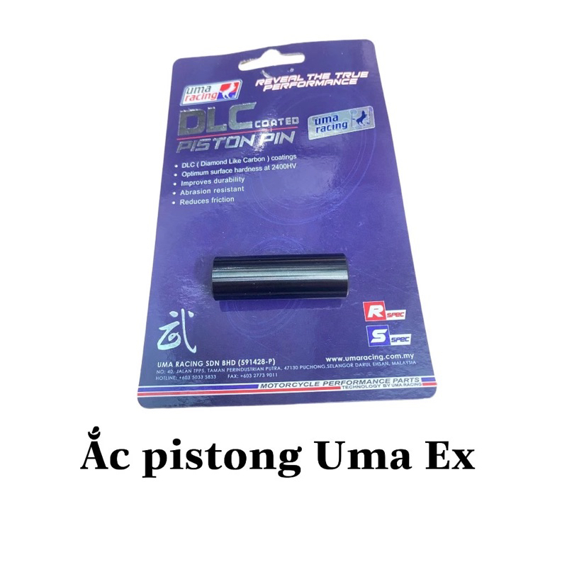 Ắc piston UMA (honda & yamaha 14mm ) 41mm & 44 mm DLC COATED PISTON PIN ...