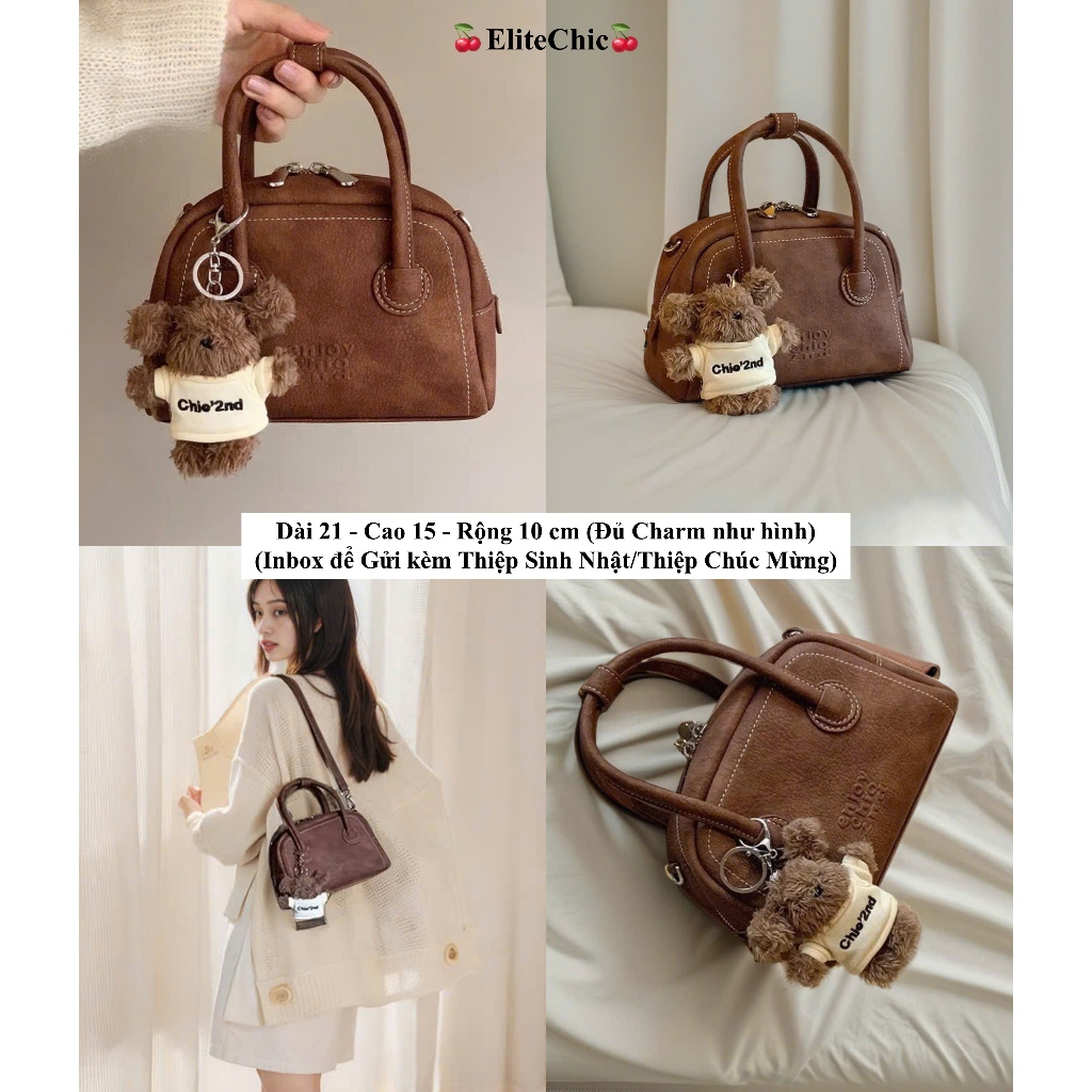 🍒𝗖𝗵𝗶𝗼'𝟮𝗻𝗱🍒𝑺𝒂̆̃𝒏 𝑺𝒉𝒊𝒑 𝑯𝒐𝒂̉ 𝑻𝒐̂́𝒄 Túi Đeo Chéo Nữ Màu Nâu Kèm Charm Gấu Phong Cách Dễ Thương 2024 ...