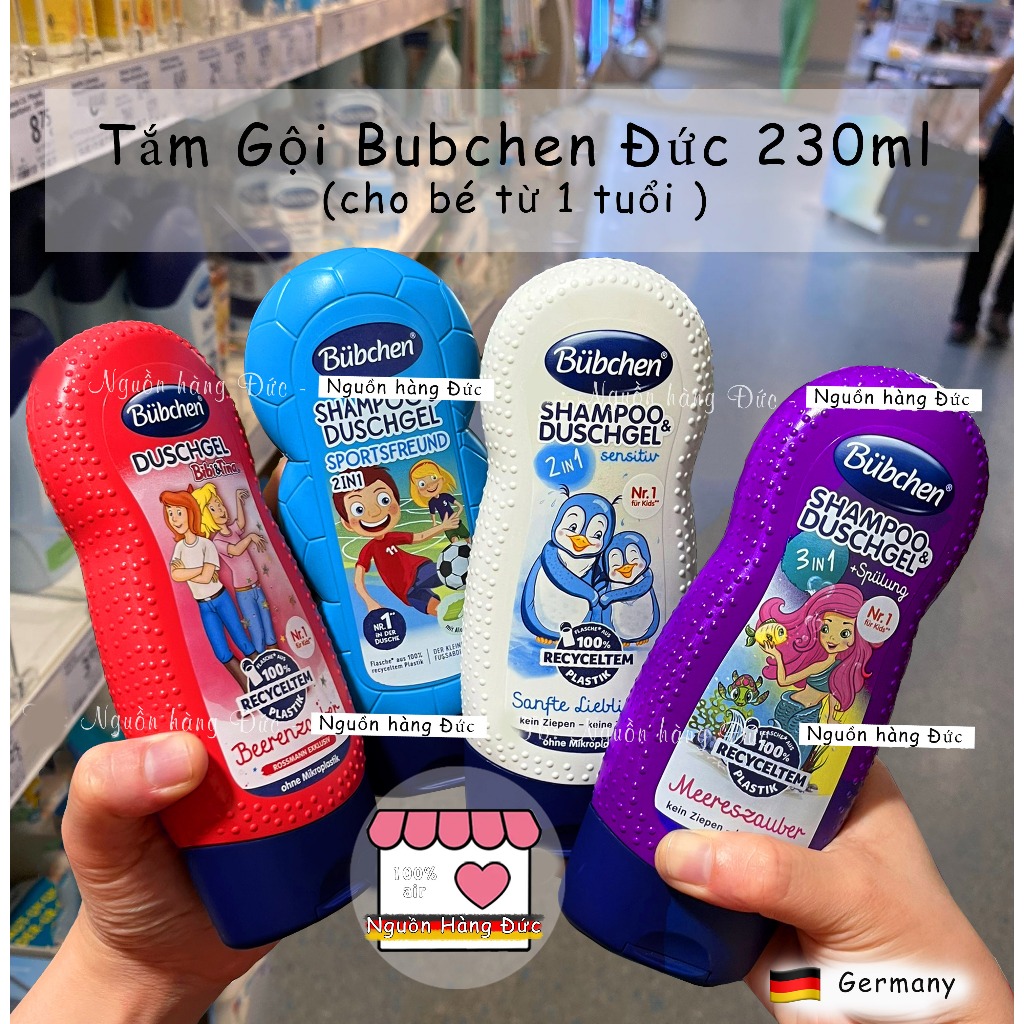 [Mẫu mới] Sữa tắm gội Bubchen 2in1 cho bé trai, bé gái- Nguồn hàng Đức | Shopee Việt Nam