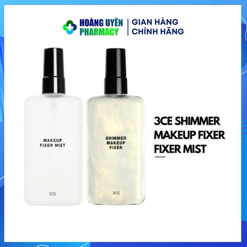 Xịt Khoá Nền 3CE Makeup Fixer Mister/ Shimmer Makeup Fixer 100ml ...