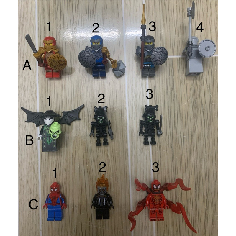 lego minifigures nhân vật ninjago và marvel hàng chính hãng | Shopee ...
