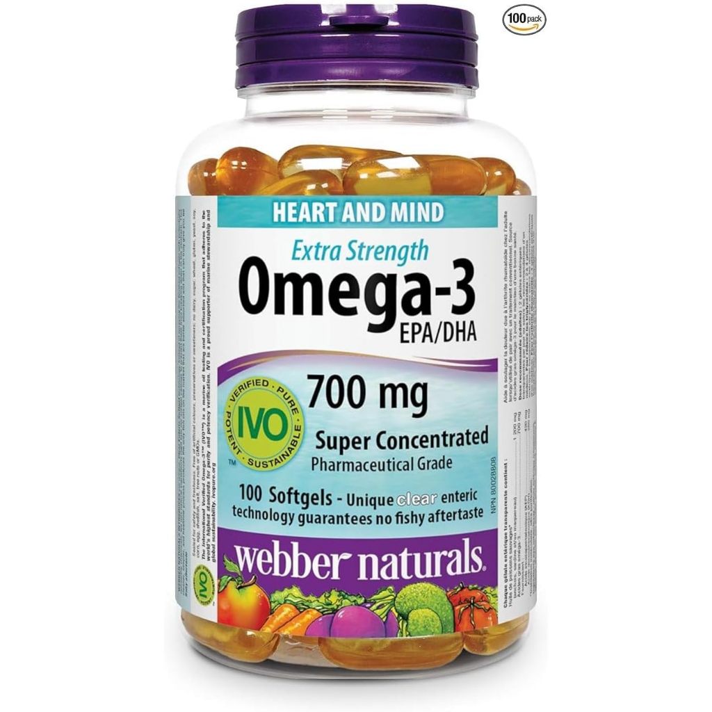 Viên Uống Dầu Cá Omega-3 Webber Naturals Triple Strength 700mg EPA/DHA ...