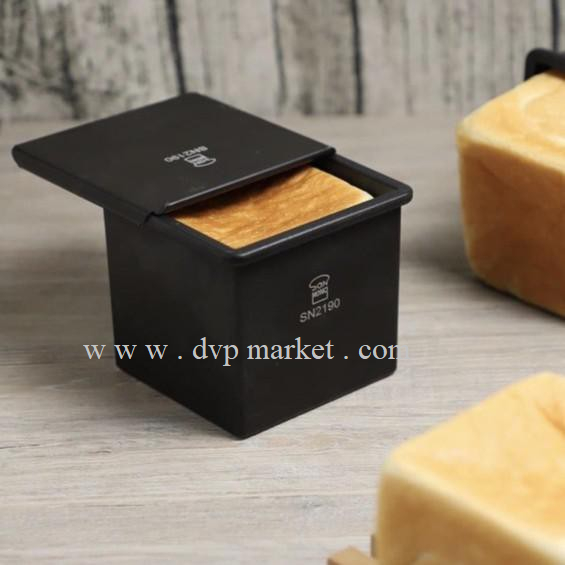 Sanneng SN2190 - Khuôn làm bánh Sandwich chống dính 250g (kèm nắp) - màu đen | Shopee Việt Nam