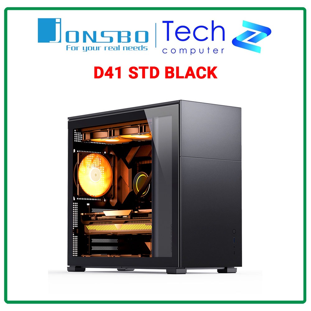 Vỏ case Jonsbo D41 STD ( Mid Tower/Màu Đen) | Shopee Việt Nam