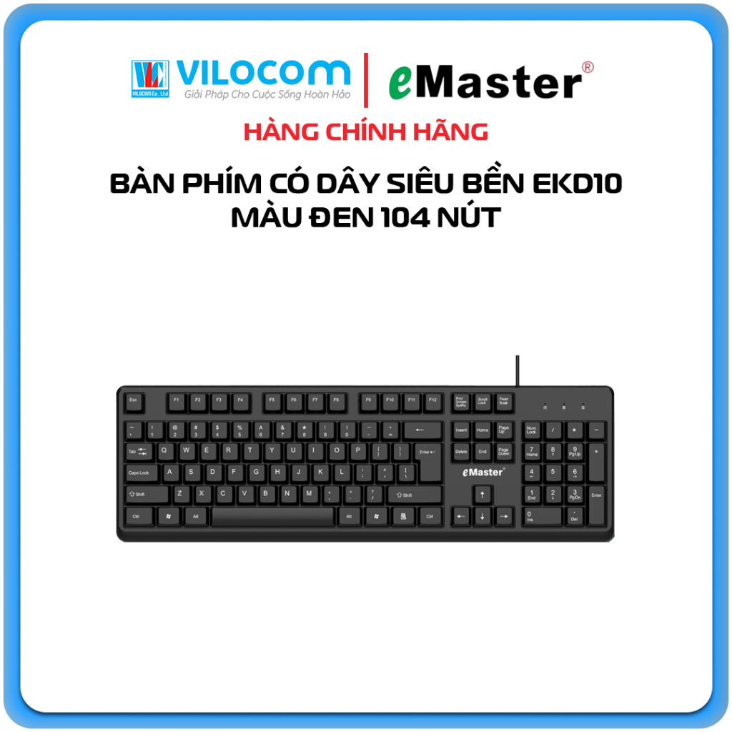 Bàn phím có dây siêu bền Emaster EKD10 - Hàng Chính Hãng | Shopee Việt Nam