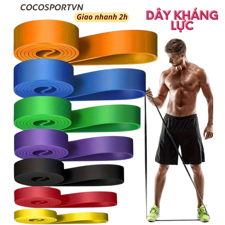 Dây Kháng Lực Powerband Đa Năng, Hỗ Trợ Tập Luyện Thể Thao Tại Nhà Vô ...