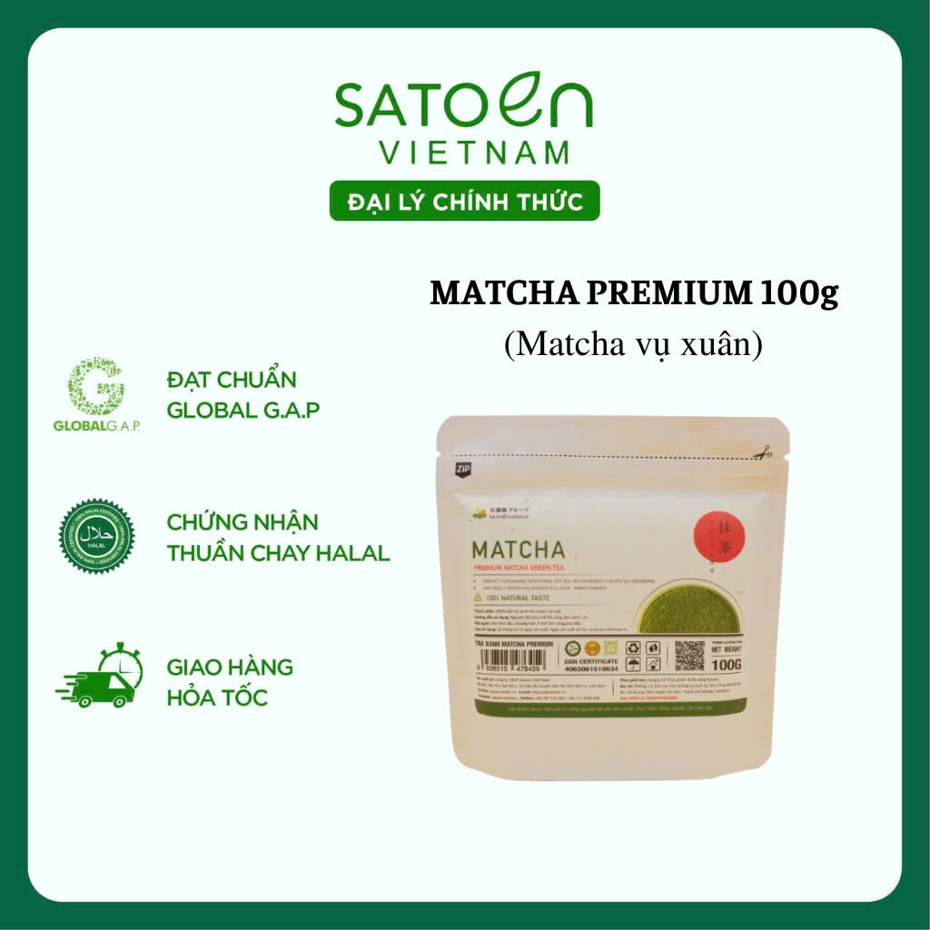 Matcha premium 100g, matcha vụ xuân satoen premium 100g | Shopee Việt Nam