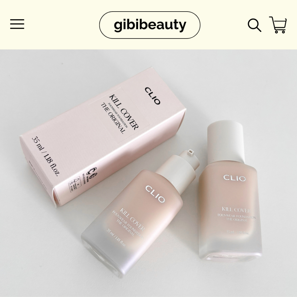 [THE ORIGINAL] Kem nền CLIO Kill Cover Founwear Foundation 35ml | Shopee Việt Nam
