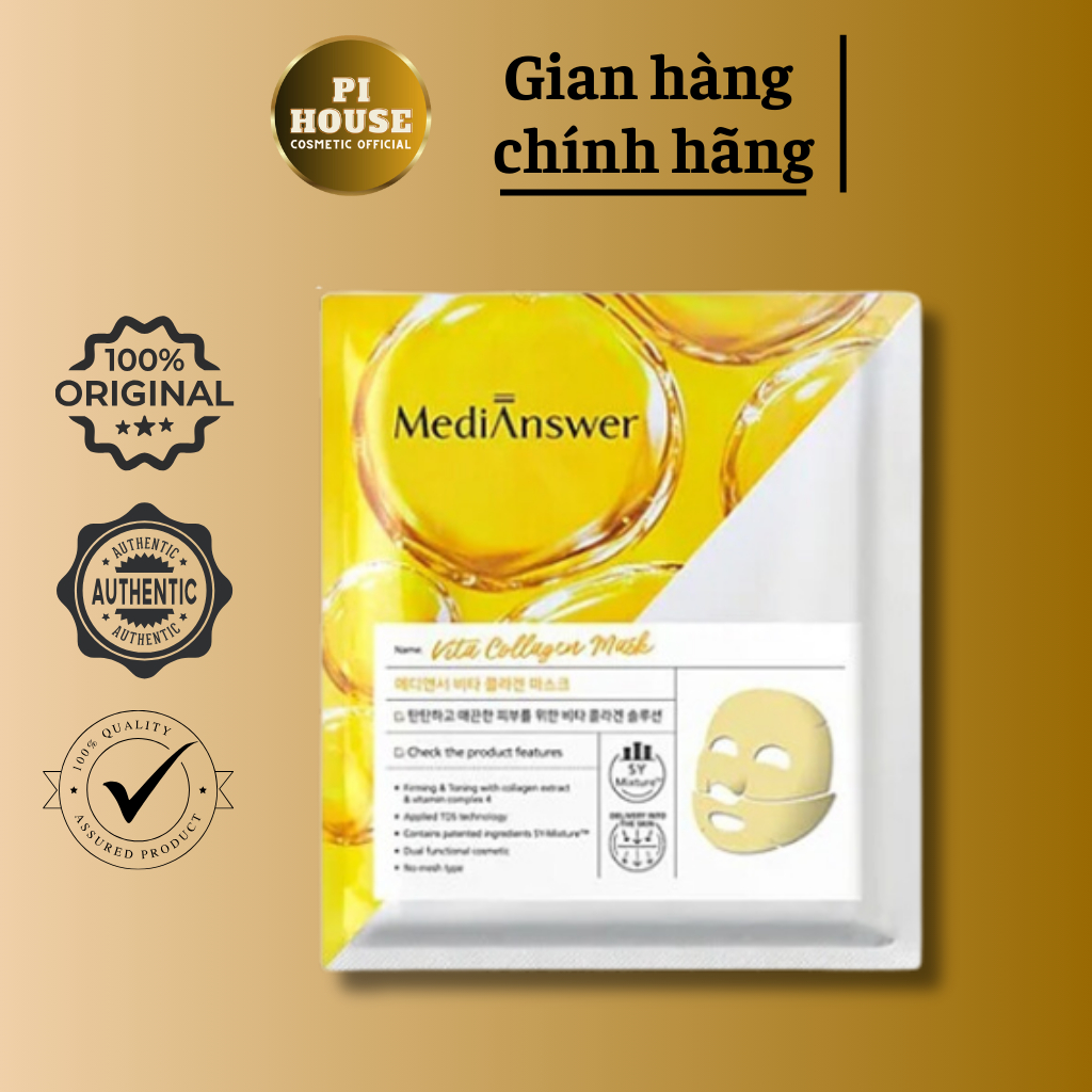 Mặt nạ thạch Collagen, Medi Answer Vita Collagen Mask 37g - | Shopee ...