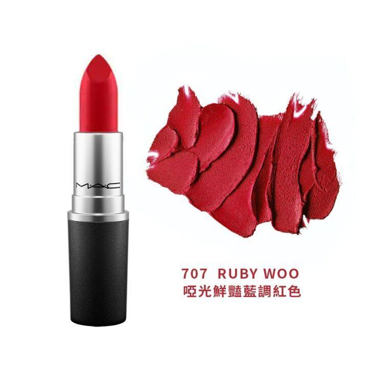 Son Thỏi MAC Siêu Lì 707 Ruby Woo - Đỏ Cổ Điển 3g Retro Matte Lipstick ...