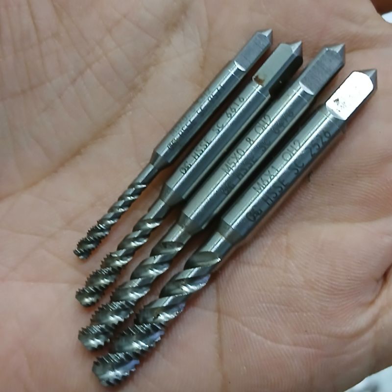 [hãng OSG] M3 M4 M5 M6 M10 mũi taro tap xoắn thẳng hàng bãi | Shopee ...