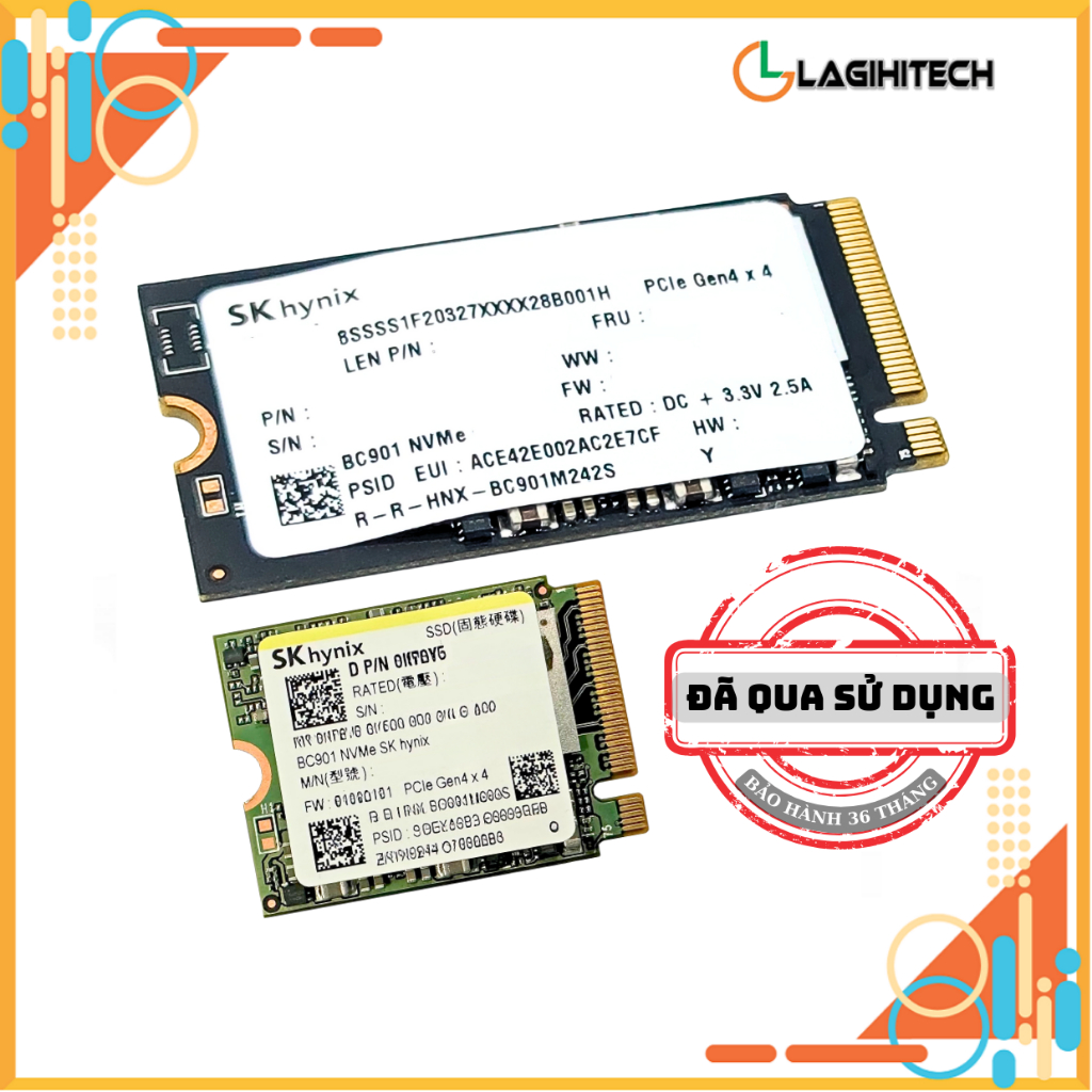 Ổ cứng SSD Hynix BC901/PC801 512GB / 1TB / 2TB M2 2230 M2 2242 PCIe Gen ...