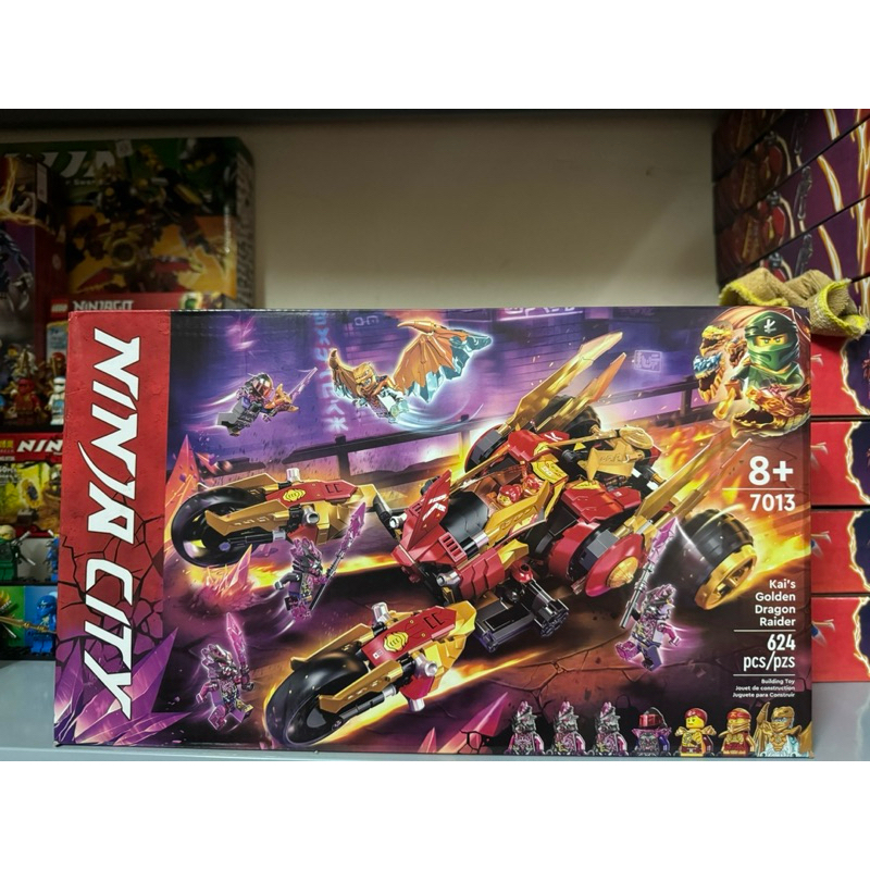 (Có sẵn) Mô hình lắp ráp Ninja City 7013 Kai’s Golden Dragon Rider- Mô ...