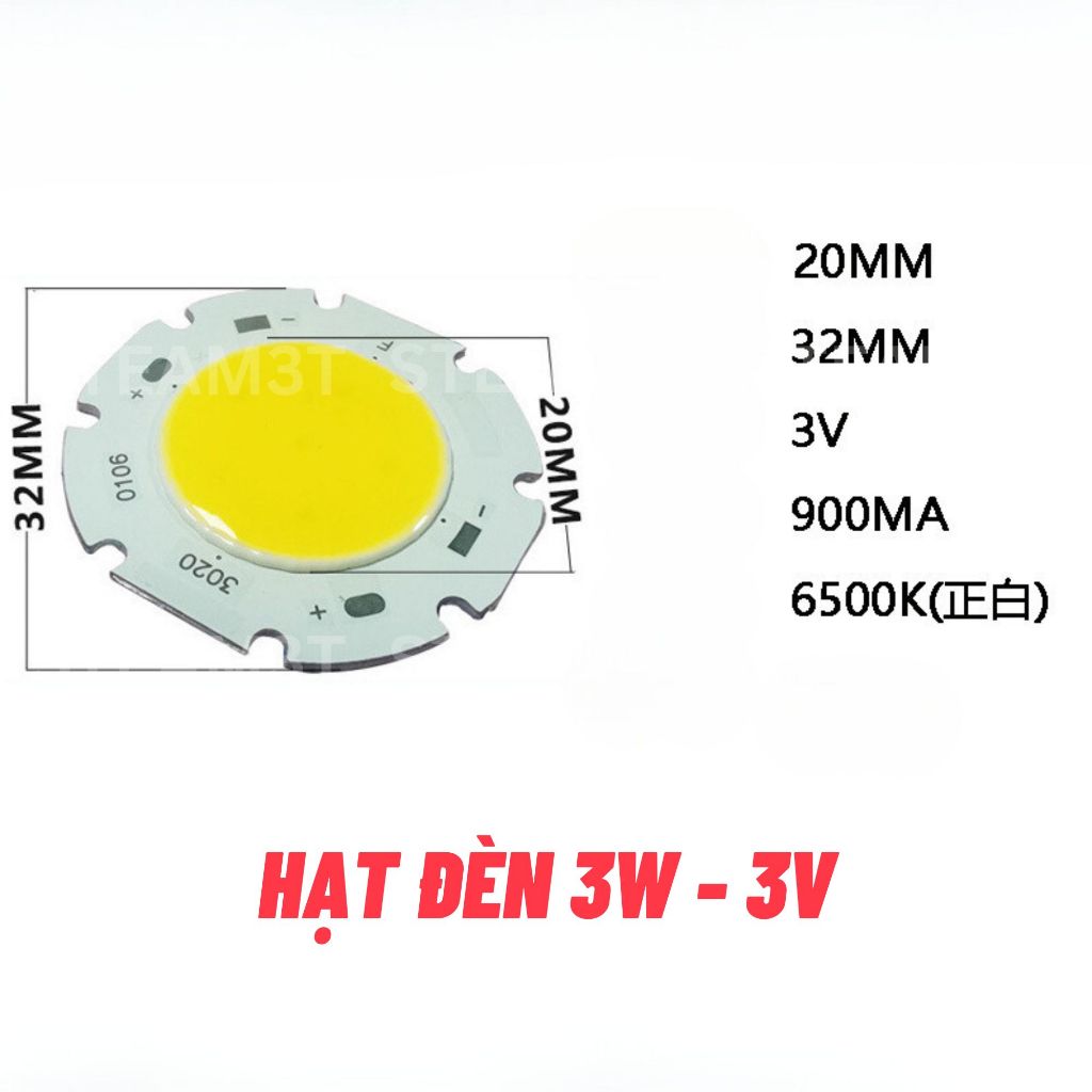 Bóng Chip LED COB 3V Siêu Sáng 6500K, 6W 11W đèn năng lượng mặt trời ...