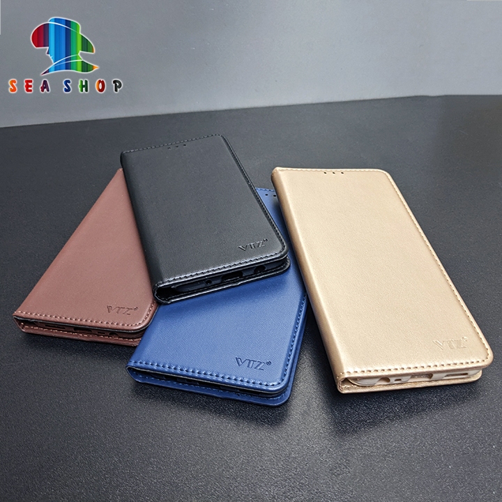 Bao da Samsung A58 4G, 5G Nắp gập từ tính- Ốp lưng 2 mặt có thiết kế ví ...