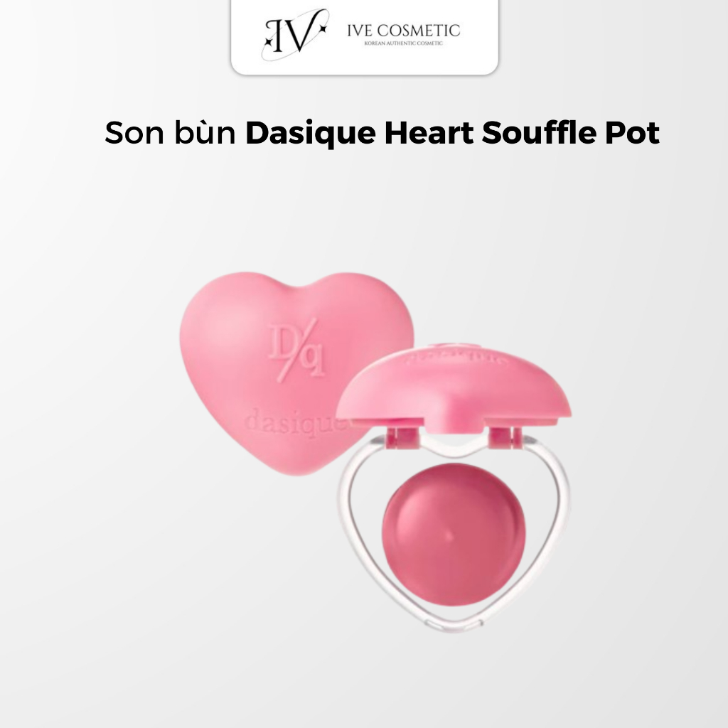 Son bùn Dasique Heart Souffle Pot [ KÈM CỌ]( 08/2027) | Shopee Việt Nam