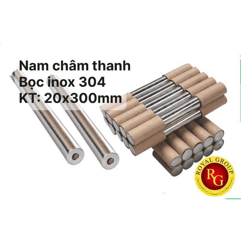 Nam châm thanh lọc sắt 20x300mm bọc inox 304 hàng sẵn SLL ( có ảnh ...