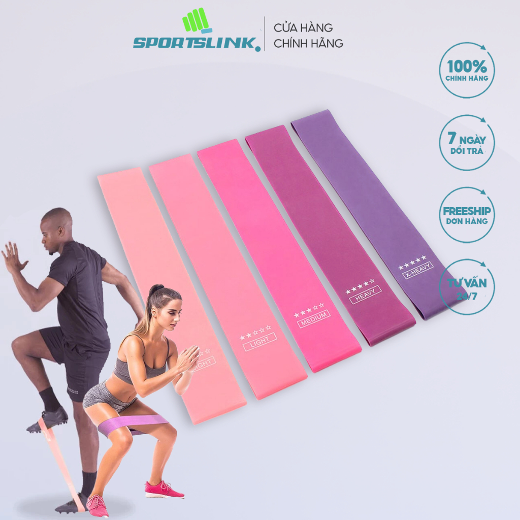 Dây Kháng Lực Tập Chân, Dây Cao Su Kháng Lực Tập Mông Đùi, Dây Miniband ...