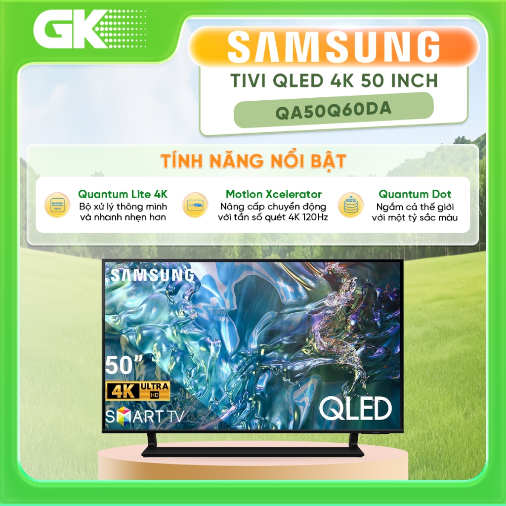 [Shopee - Lắp đặt 0Đ HN HCM] QA50Q60DA / QA50Q60CA - Smart Tivi Samsung QLED Q60D 4K 50 Inch ...