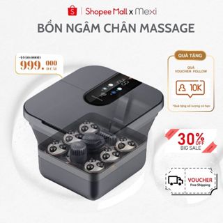 Bồn ngâm chân massage Mexi Chigo gấp gọn, Máy massage ngâm chân hồng ngoại sục khí, kèm ổ chống ...