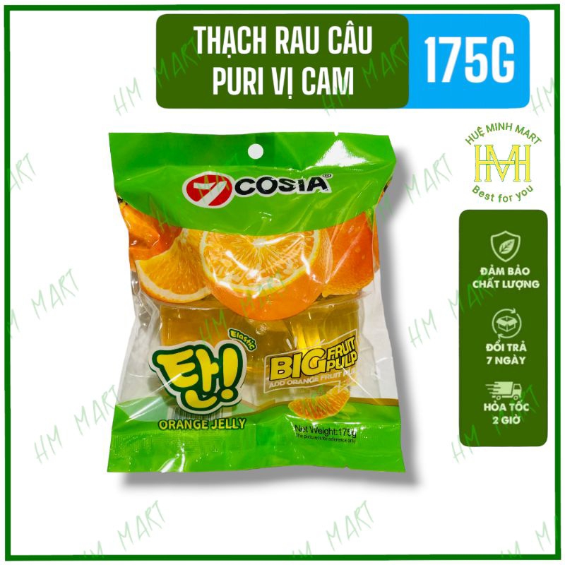 1 Túi thạch rau câu Puri vị cam 175g Cosia, tép cam thật | Shopee Việt Nam