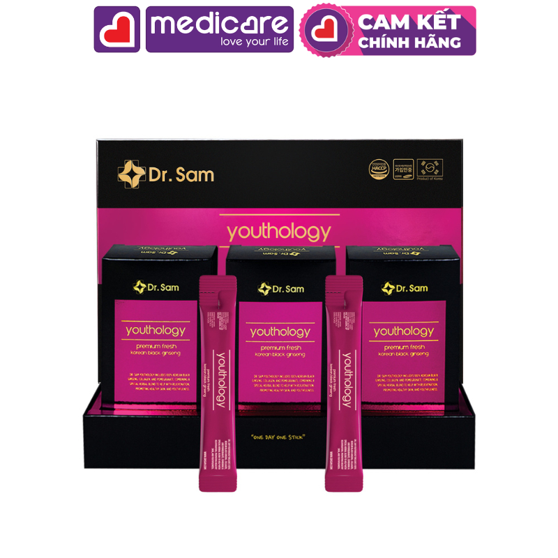 Nước Uống DR SAM Youthology Black Ginseng Collagen 30 gói 10ml | Shopee ...