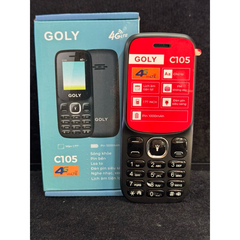 Điện thoại rẻ cho học sinh Goly C105 4G ( nghe gọi rõ, sử dụng pin NO.KI.A) | Shopee Việt Nam