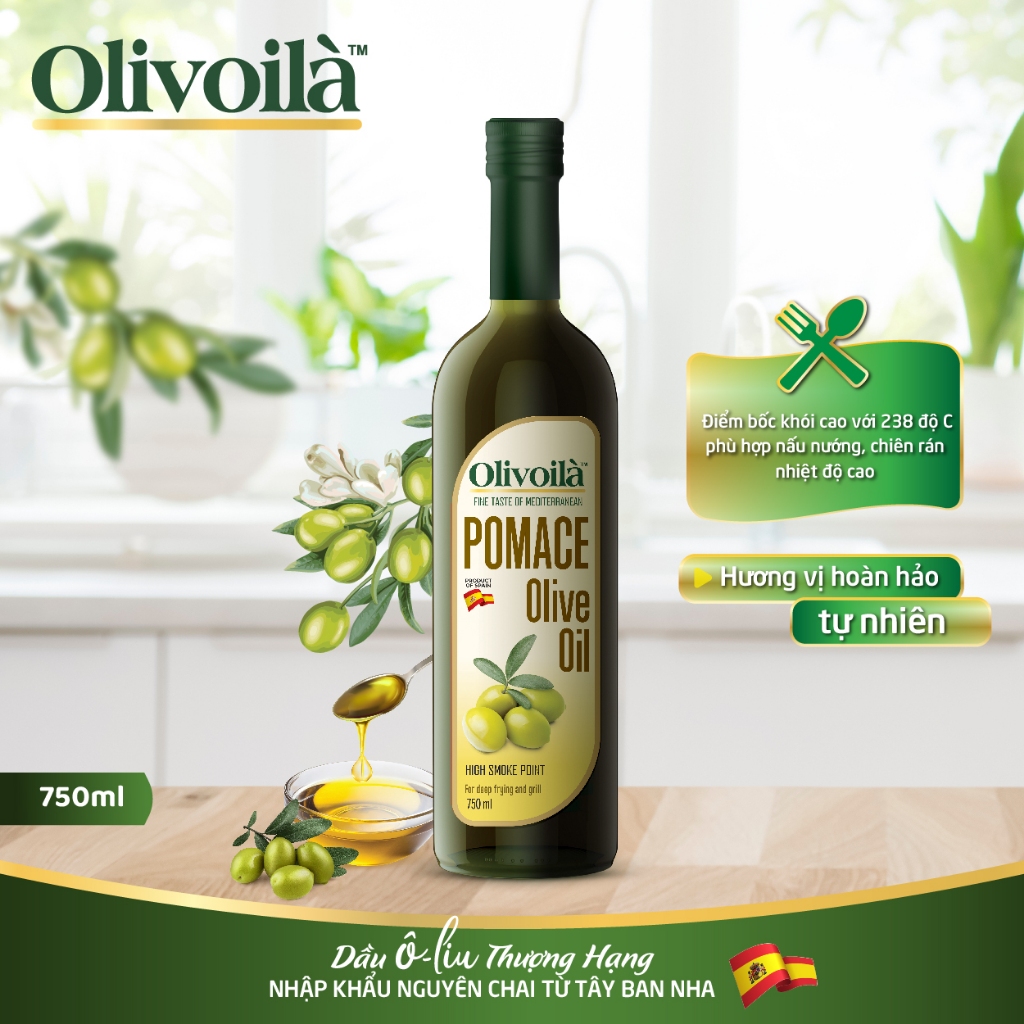 Dầu Ô-liu Pomace nhãn hiệu Olivoilà 750ml | Shopee Việt Nam