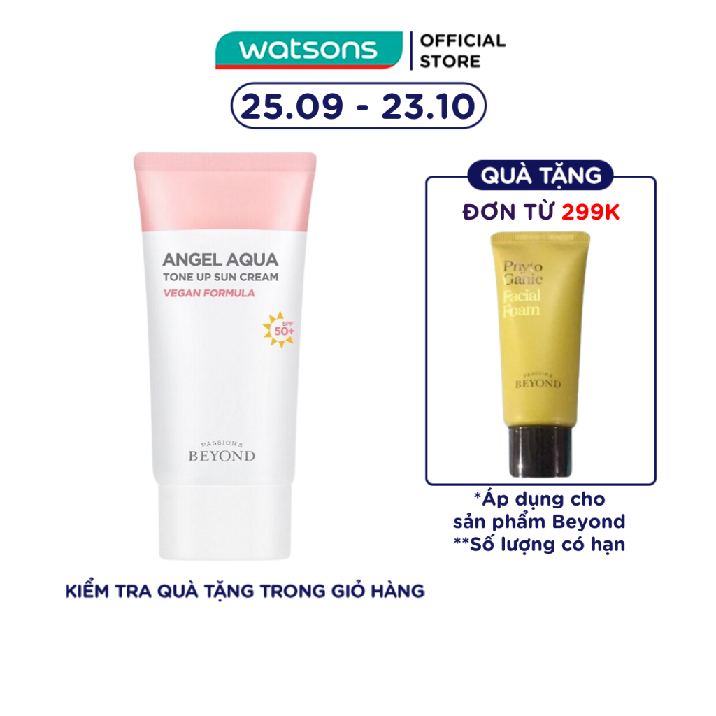 Kem Chống Nắng Nâng Tone Beyond Angel Aqua Tone Up Cream 50ml | Shopee Việt Nam