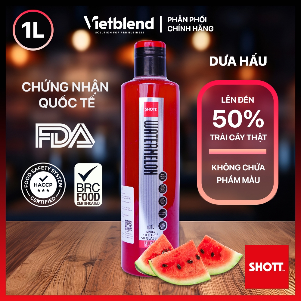 Syrup SHOTT Vị Dưa Hấu (Watermelon) Chai 1 Lít | Shopee Việt Nam