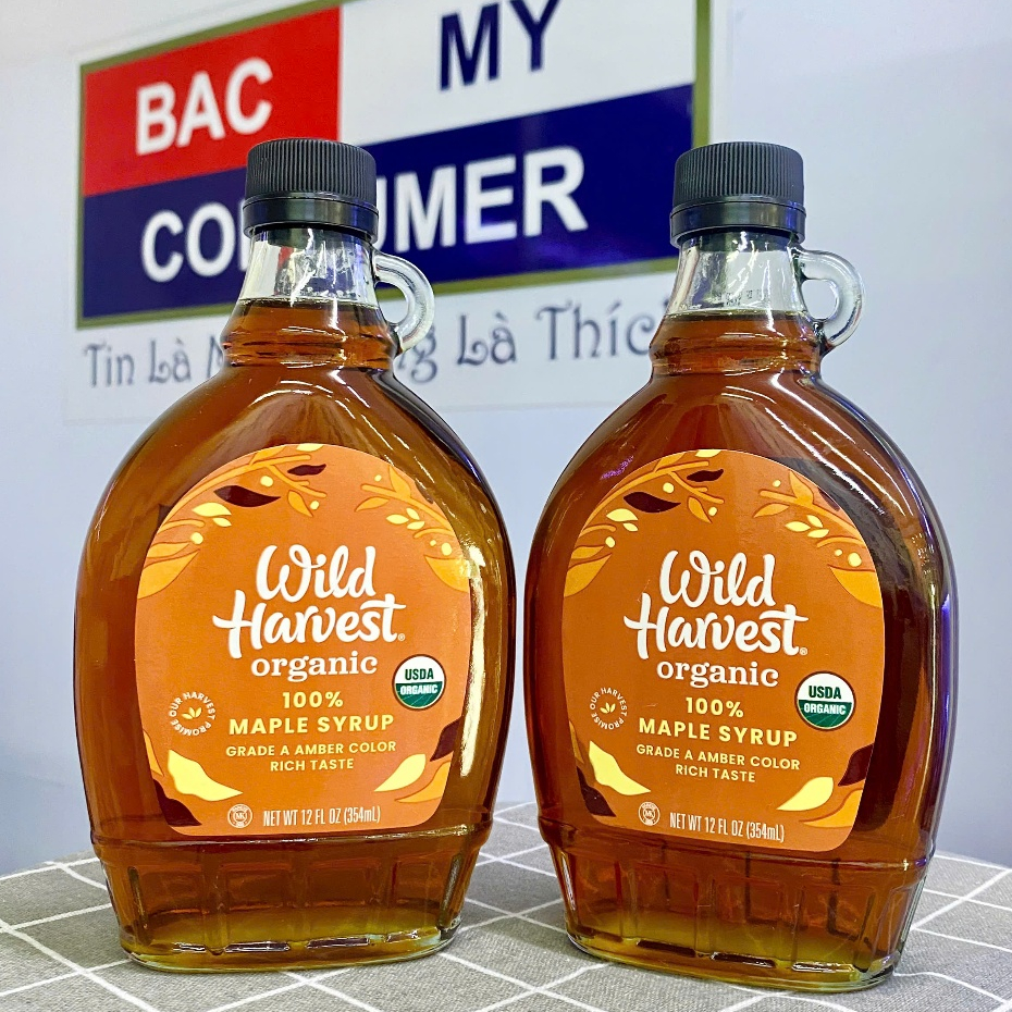 Siro Cây Lá Phong Hữu Cơ Wild Harvest Organic 100% Maple Syrup 354ml ...