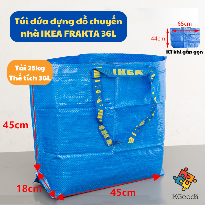Túi dứa đựng đồ chuyển nhà đa năng Frakta IKEA loại 36L | Shopee Việt Nam