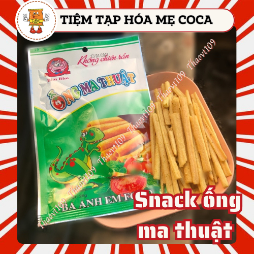 Snack bim ống ma thuật Ba Anh Em Food, đồ ăn vặt cổng trường (gói 26g ...