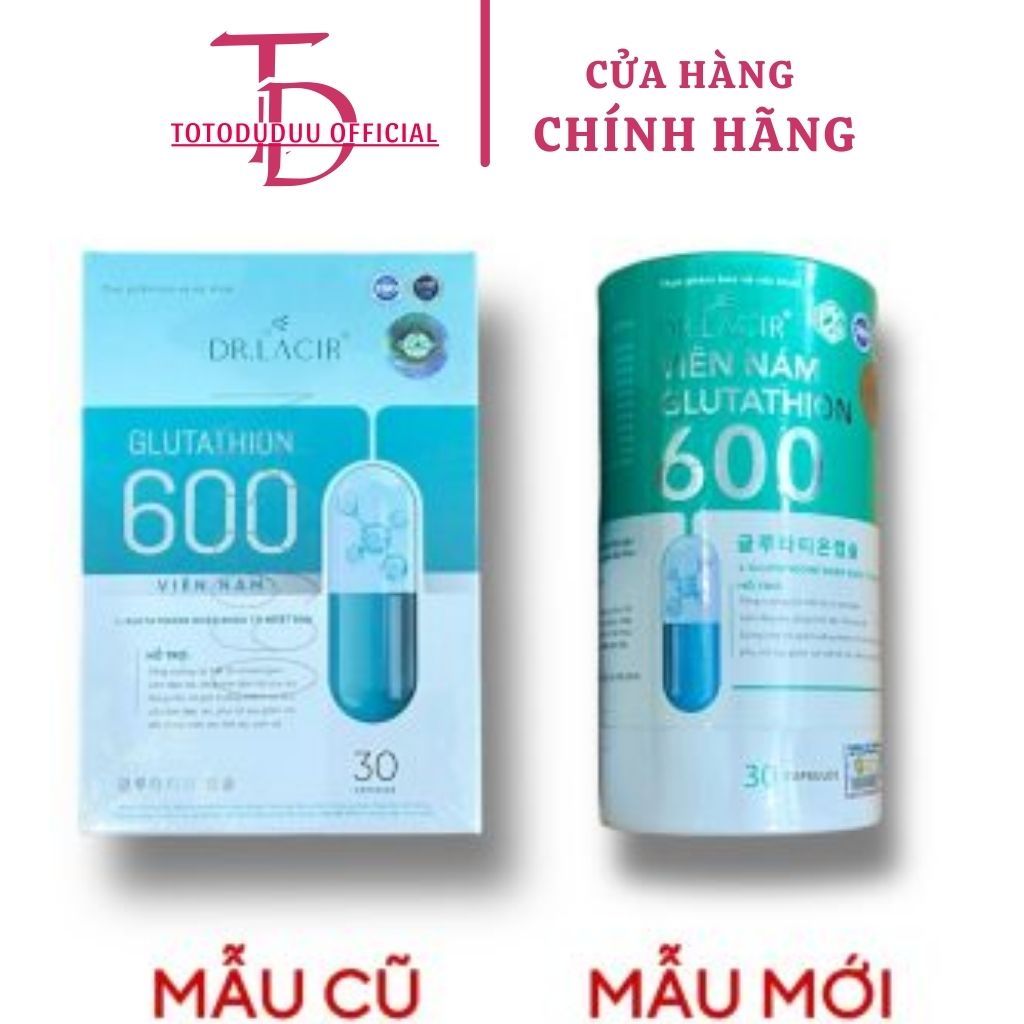 Viên Uống Trắng Da Glutathione 600 Dr Lacir Chính Hãng Giúp Hạn Chế Lão Hoá Da,Nếp Nhăn,Tăng Nội ...