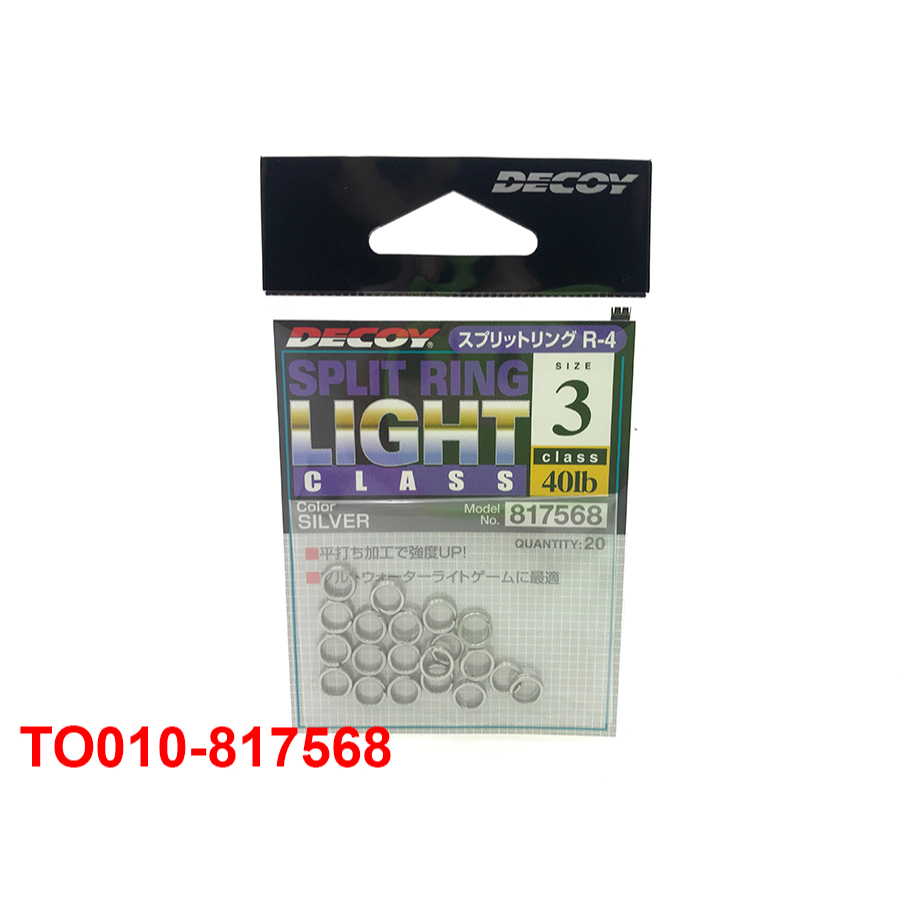 Khoen câu cá DECOY SPLIT RING LIGHT CLASS R-4 SILVER | Shopee Việt Nam