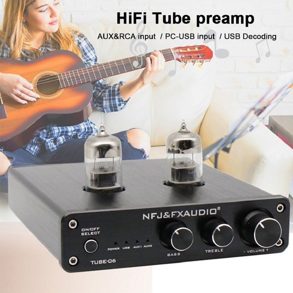 FX Audio TUBE-06 6N3 Preamplifier Đèn, Chỉnh Bass-Treble - NFJ FX Audio ...