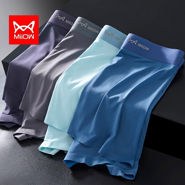 Combo 6 cái quần sịp nam boxer lụa băng MiiOW giữ ấm cao cấp ,quần xì ...