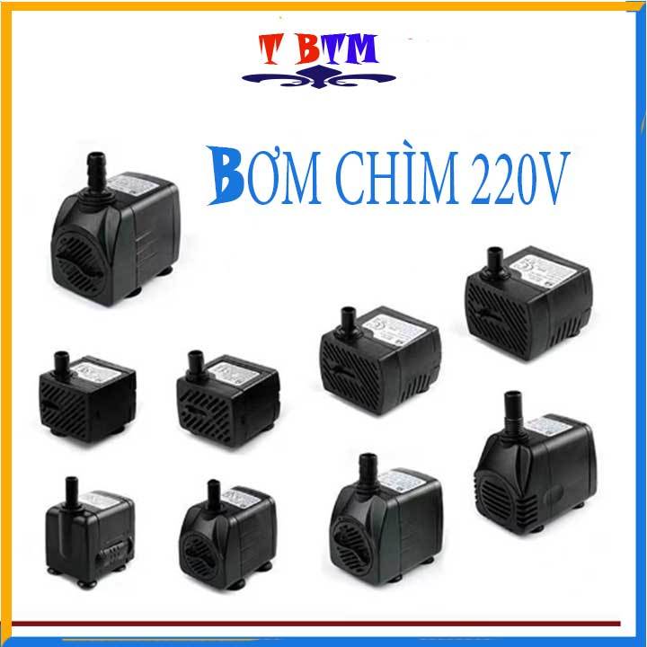 Bơm chìm mini 4W 8W 13w 16W 18W 25w 30w - 220V quạt điều hoà hơi nước ...