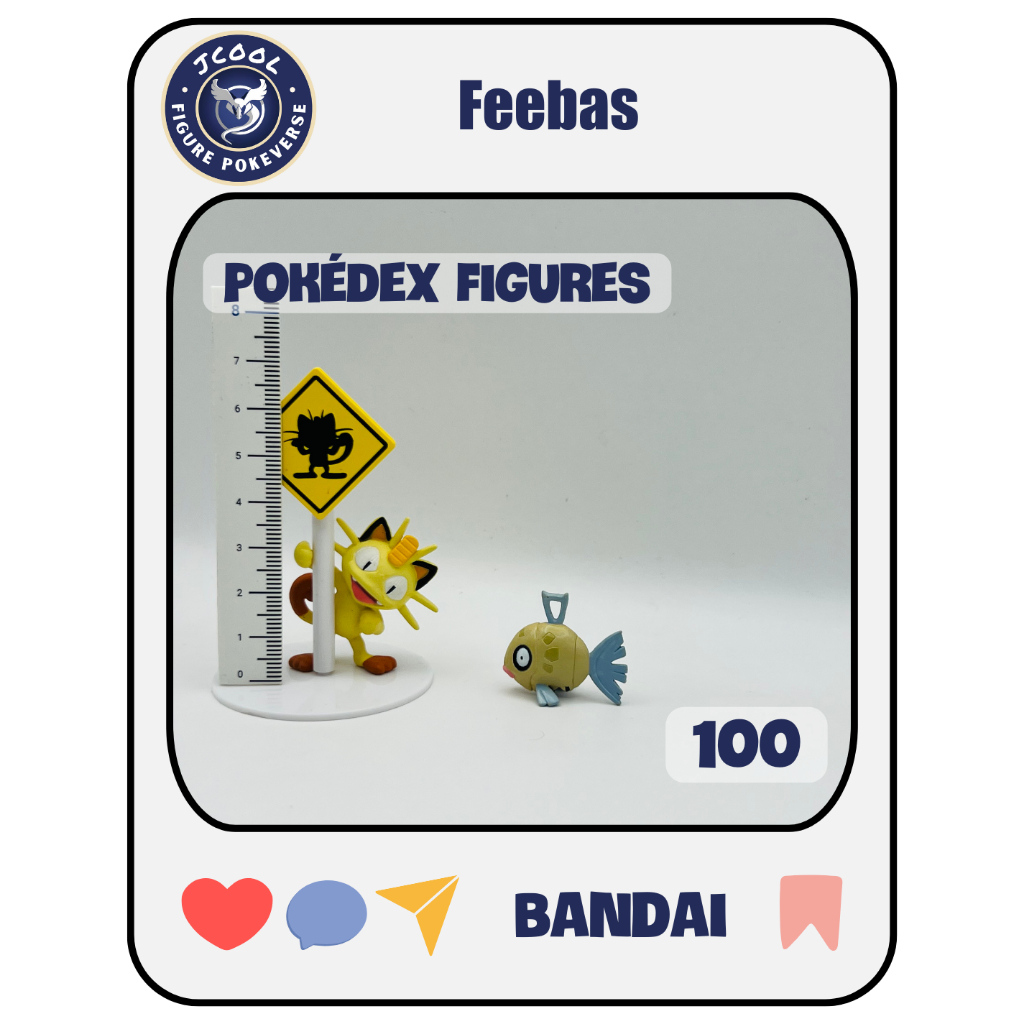 Feebas - Gen 3 vùng Hoenn - Mô hình Pokemon chính hãng BANDAI dòng ...